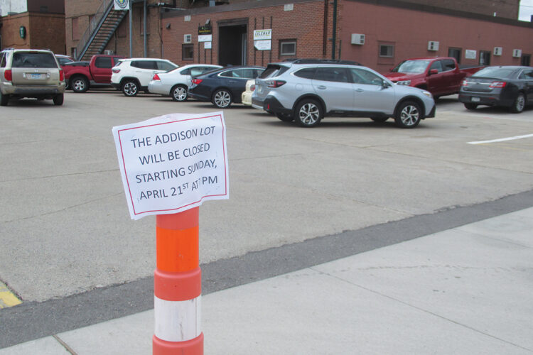 Addison parking lot to close starting Monday | News, Sports, Jobs ...